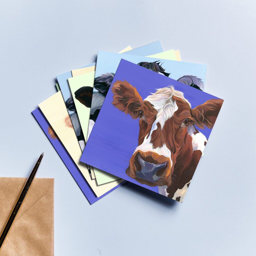Dairy Cow Notecard Set | Laurens Cows
